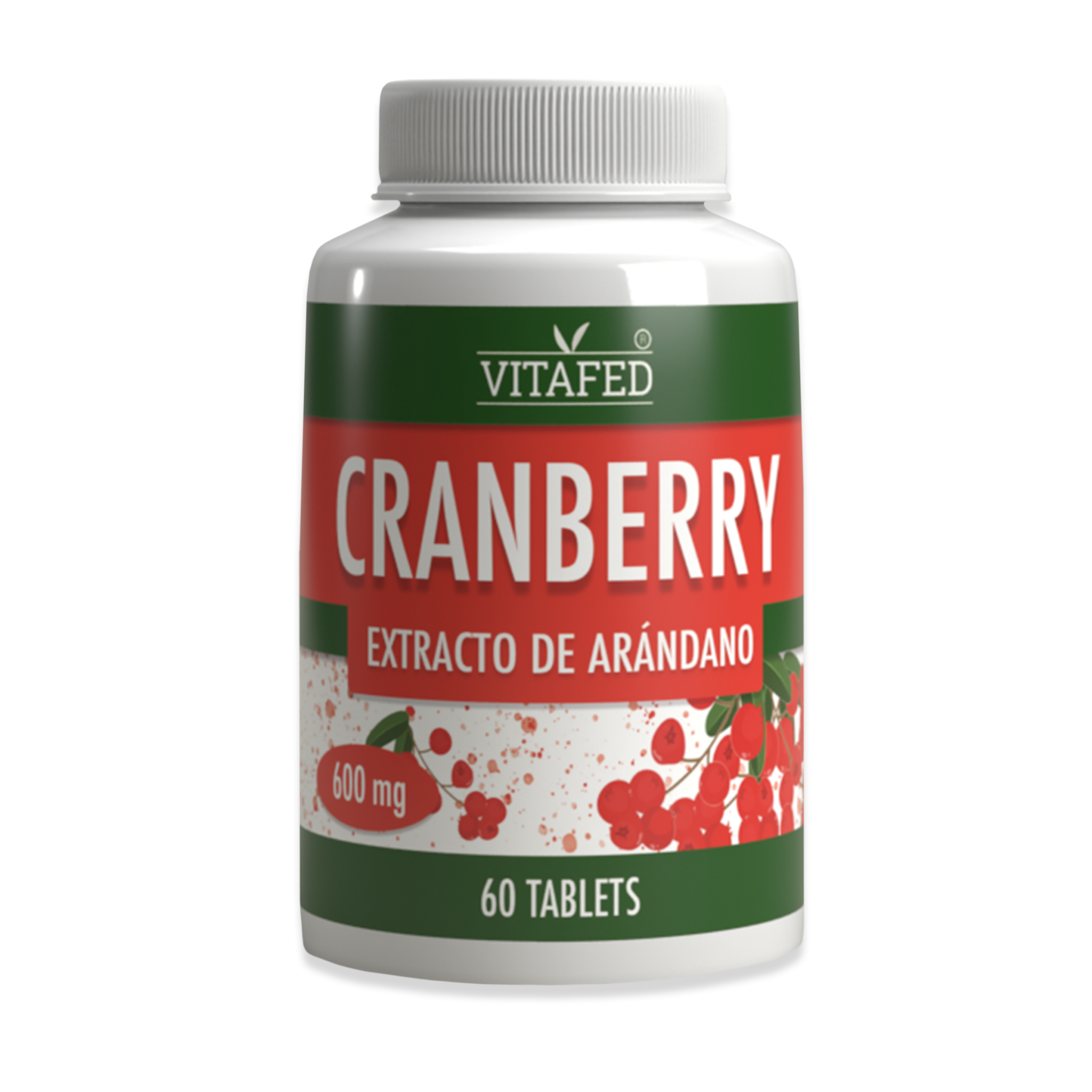 CRANBERRY – Extracto de Arándano 60 Tabletas x 600mg – Vitafed